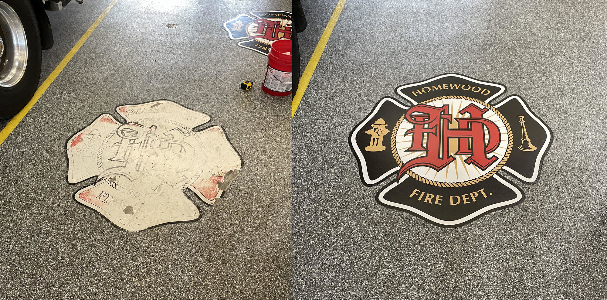 Firehouse Floor and Wall Graphics – Honor Graphics